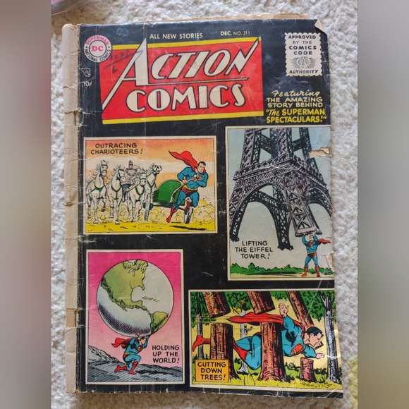 Vintage | Toys | Dc Action Comics 21 1955 December Edition | Poshmark